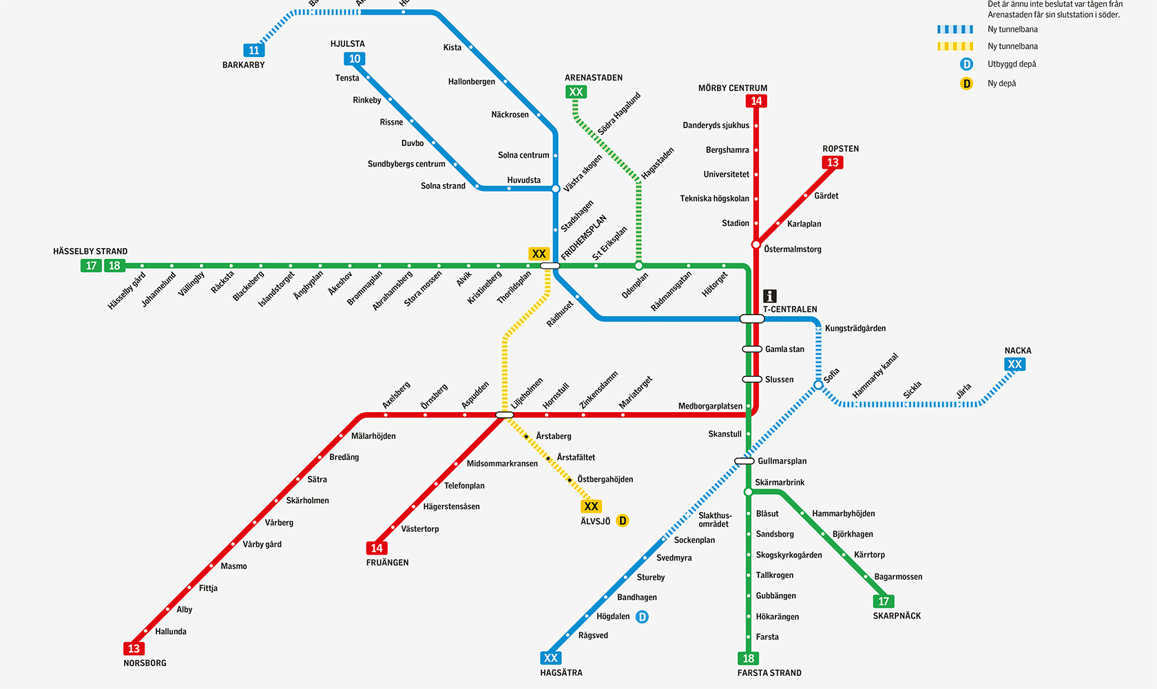 Ny tunnelbanelinje Fridhemsplan Älvsjö – Sweco Sverige